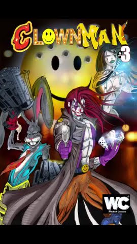 Clownman 3 ....Edwin Badillo Jinxy and Guns #art #comic #comicart - YouTube