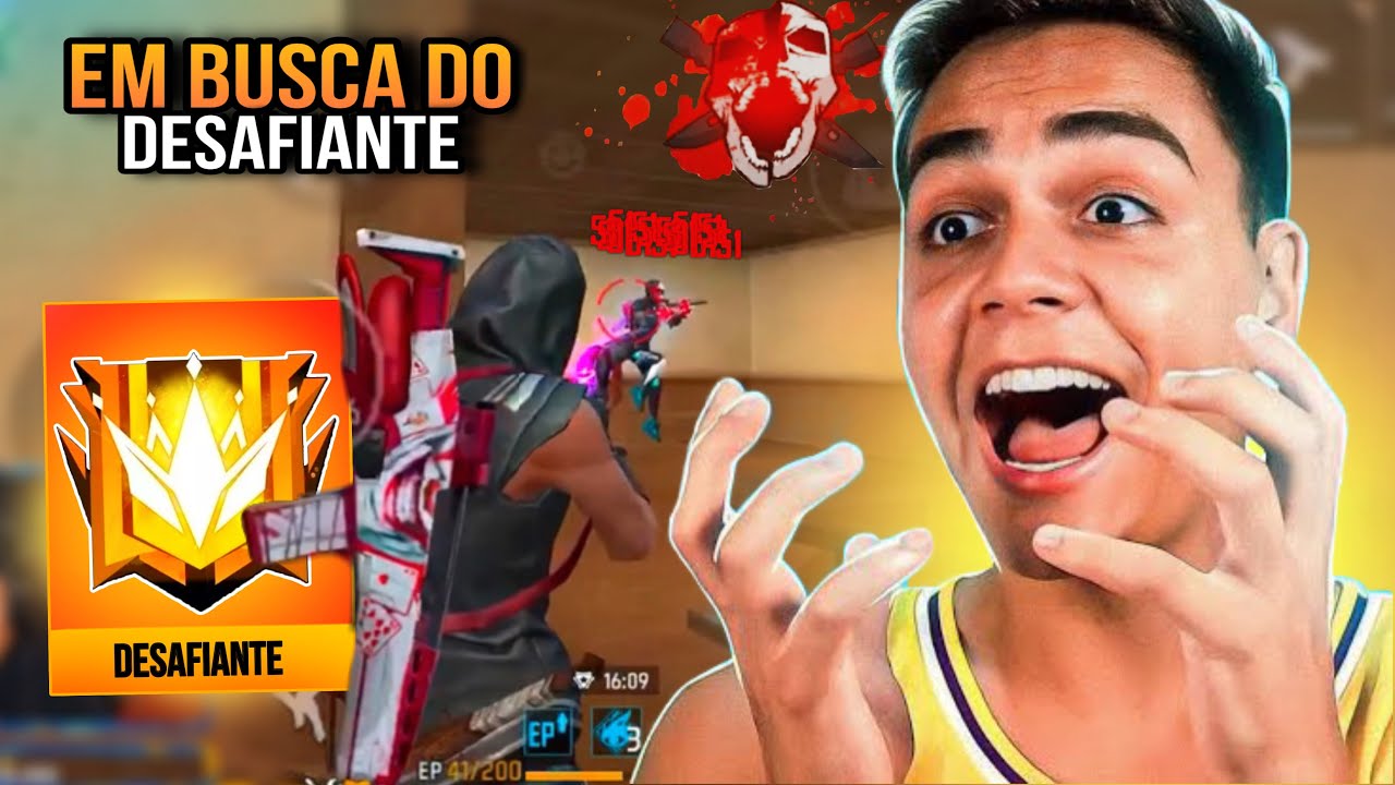 EM BUSCA DO DESAFIANTE NO FREE FIRE - FREITAS FF JOGANDO SOLO RANK EM ...