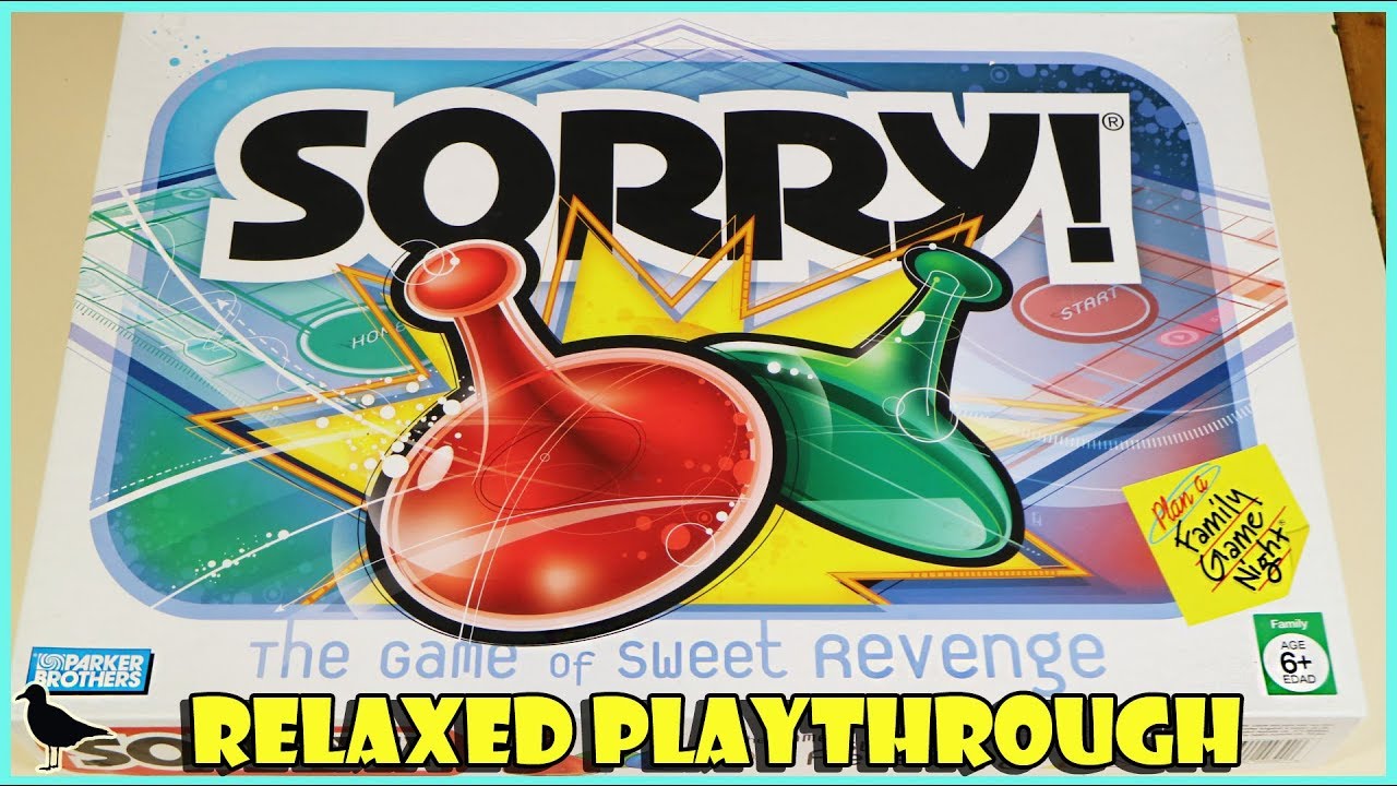 Sorry! Board Game Full Casual Playthrough Review! | Board Game Night ...