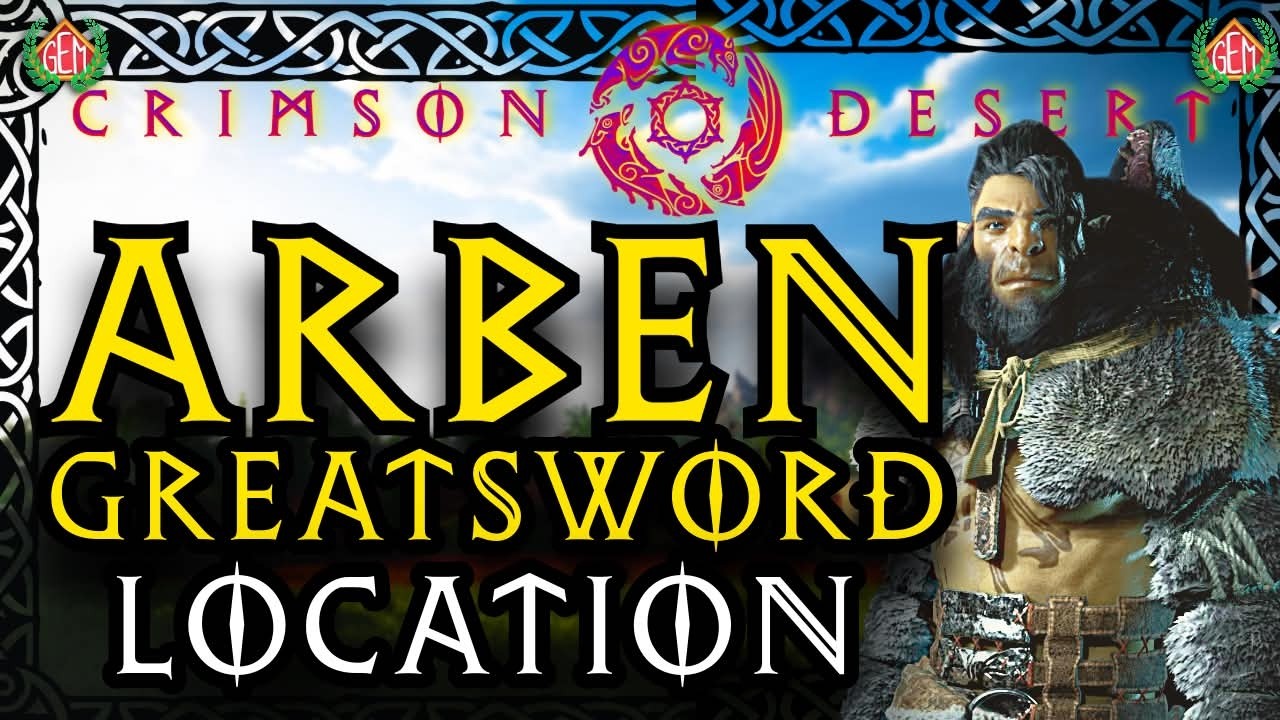 Crimson Desert Arben Greatsword Location - YouTube