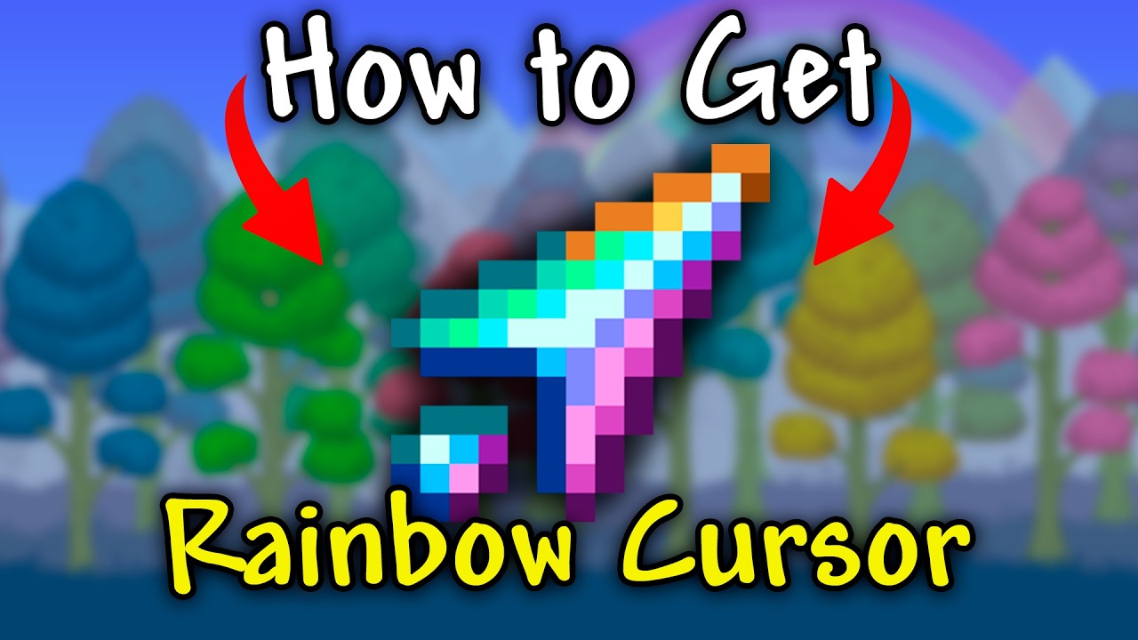 How to Get Rainbow Cursor in Terraria 1.4.5 (Seed) - YouTube