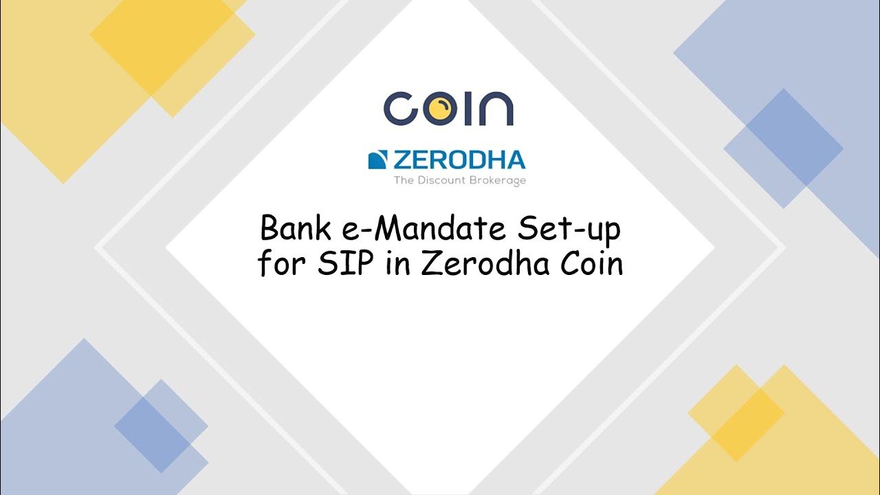 Zerodha Coin Bank e-Mandate | Zerodha | How to Register Bank e-Mandate in Zerodha Coin App ...