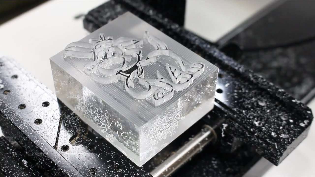 [MAGIC-E4] Acrylic block engraving machine - YouTube