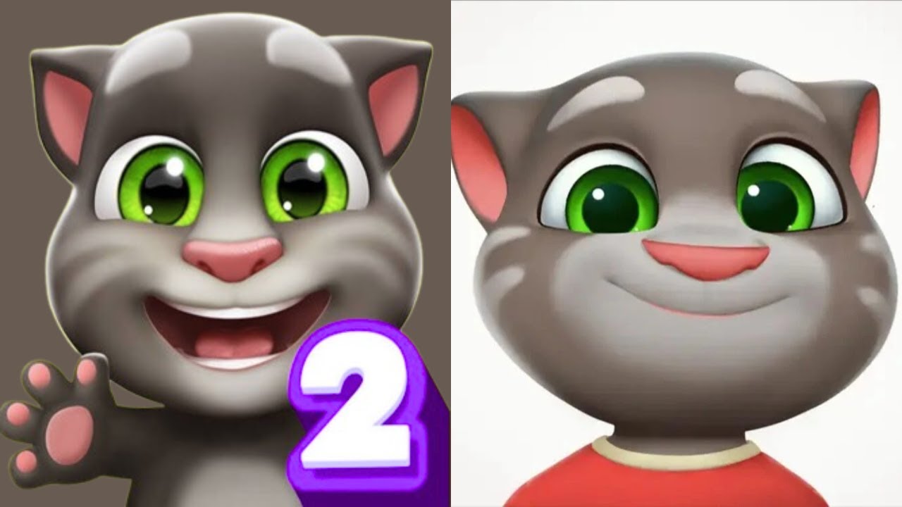 Caption Vs Gray Cat | My Talking Tom 2 Vs My Talking Tom Cat - YouTube