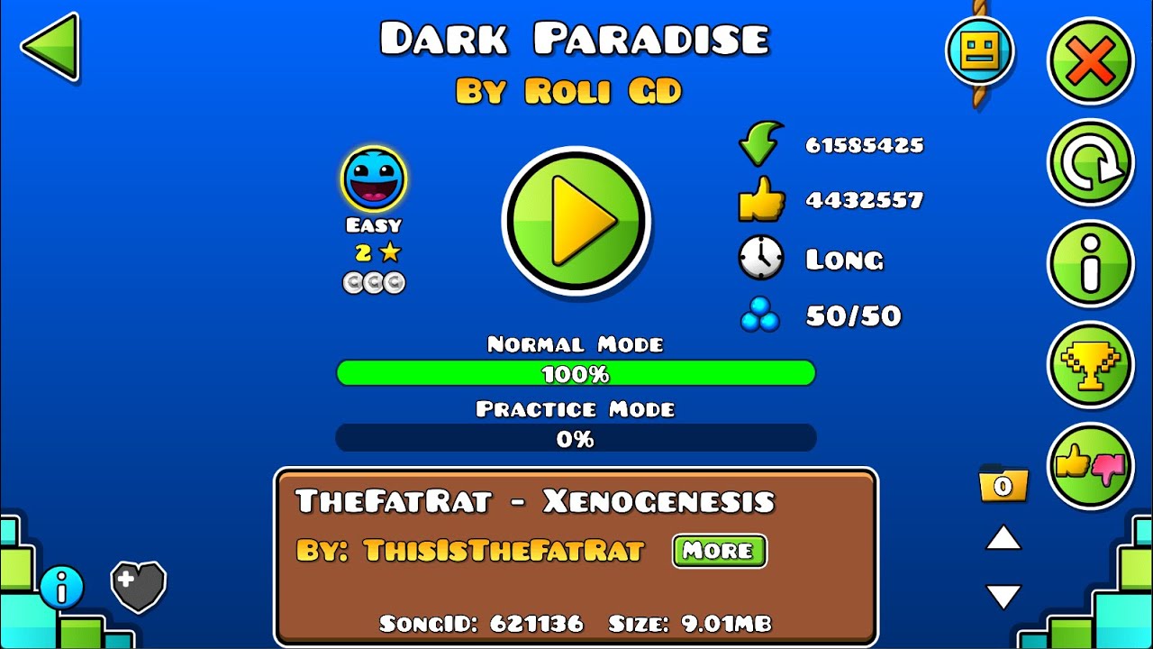 [GEOMETRY DASH] "Dark Paradise" by Roli GD (All Coins) - YouTube