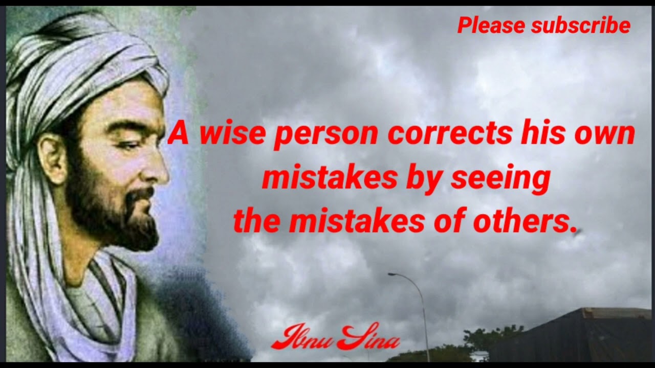 Wise message from Ibn Sina, deep meaning #ibnusina #quotes - YouTube