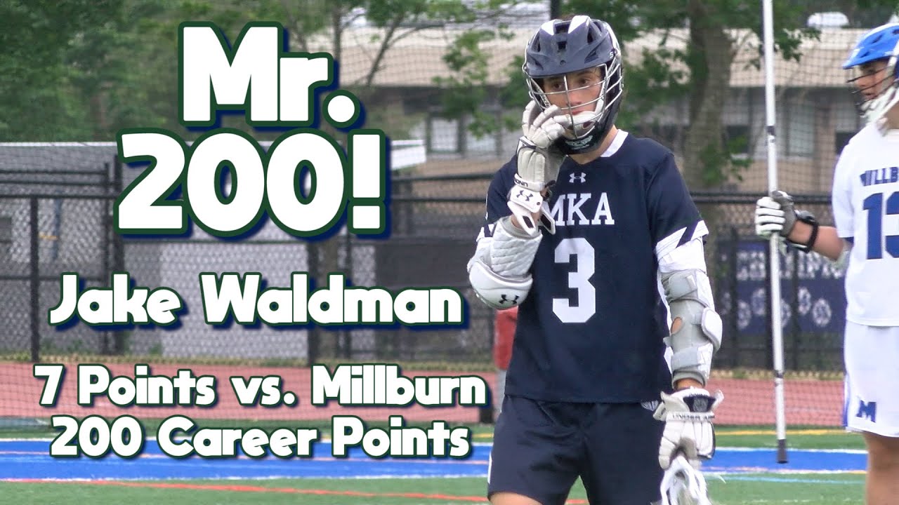 Montclair Kimberley 11 Millburn 6 | HS Lacrosse | Jake Waldman Scores ...