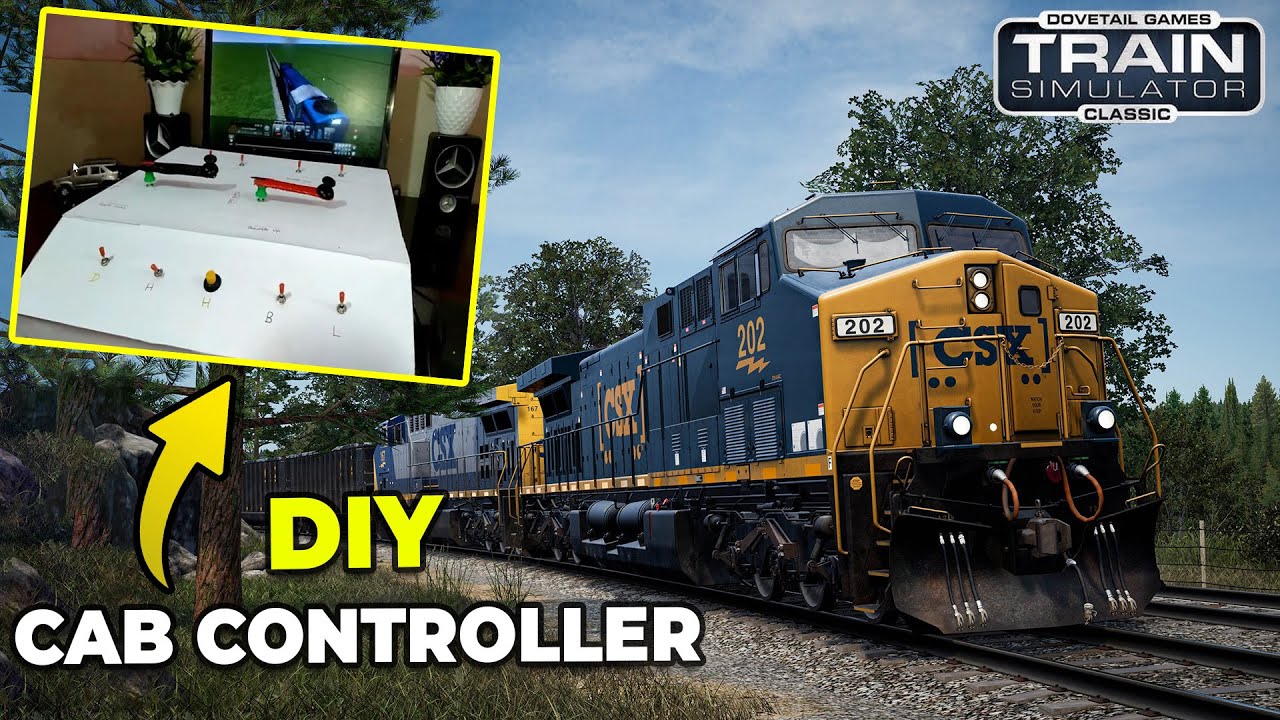 DIY Train Cab Controller for Train Simulator | Made with Old Joystick 😲 ...