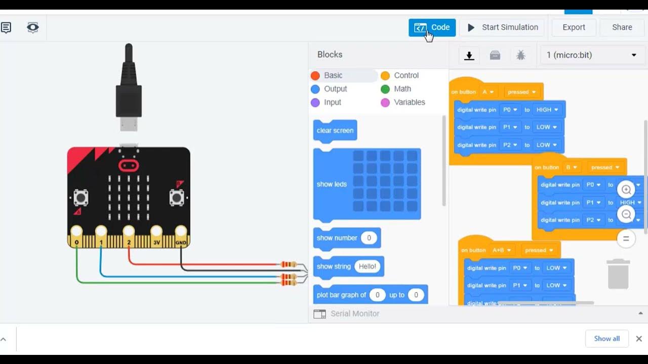 Control an RGB LED with Microbit - YouTube