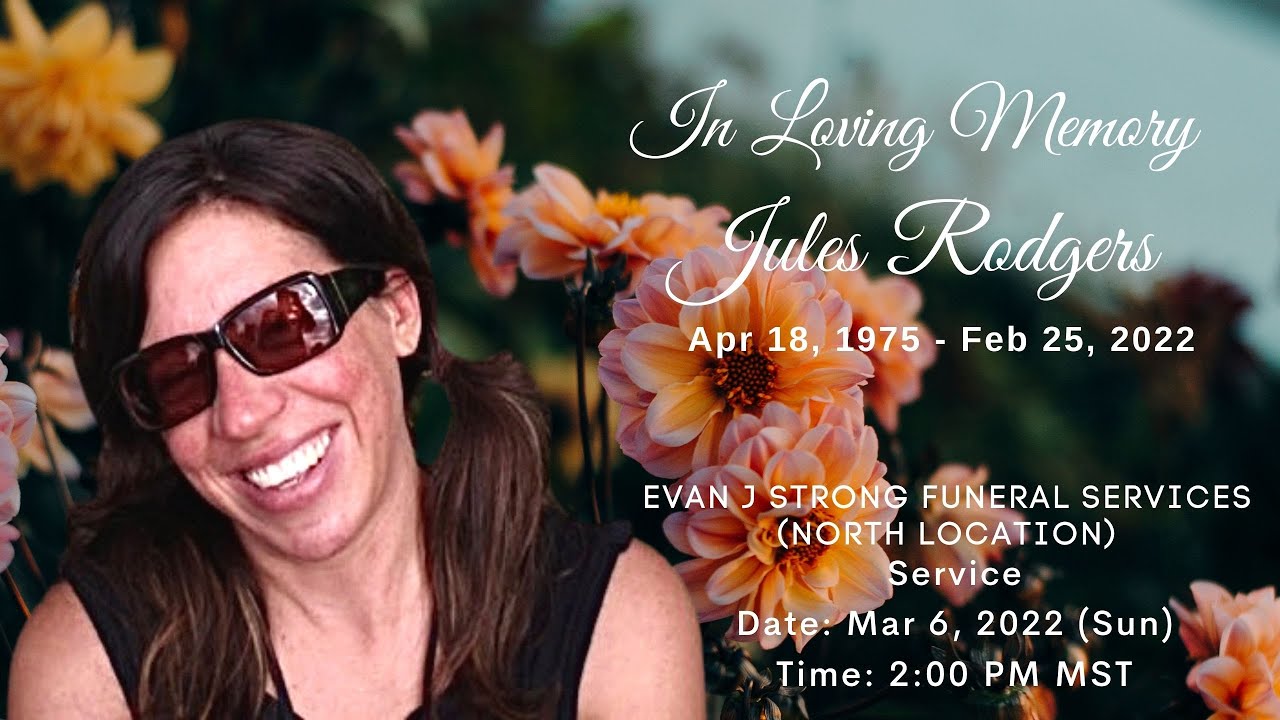 Jules Rodgers - Funeral Service Live Stream - YouTube
