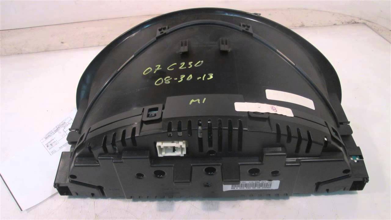 2007 Mercedes C230 Speedometer / Instrument Gauge CLUSTER, C230, 85K ...