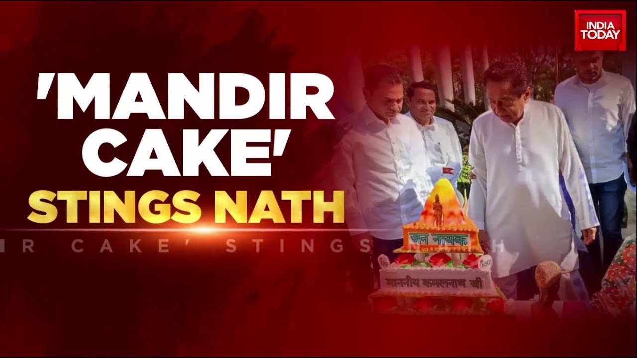Kamal Nath Cuts Temple-Shaped Birthday Cake, BJP Calls It 'Insult To ...