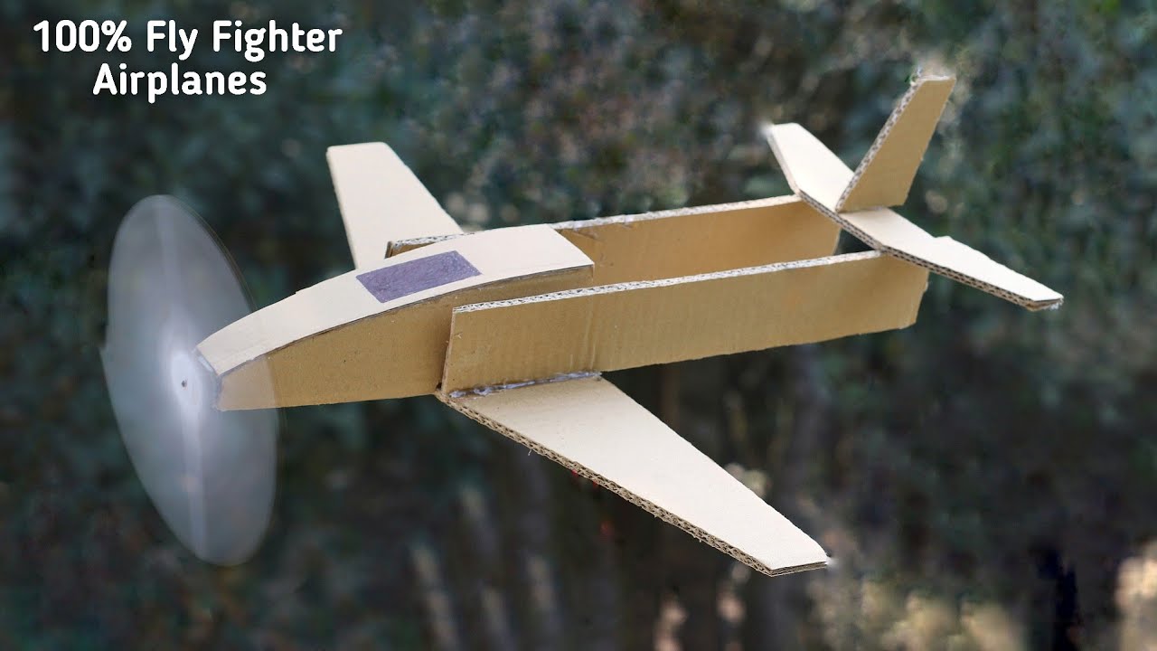 How to make fighter plane with cardboard | how to make fighter ...