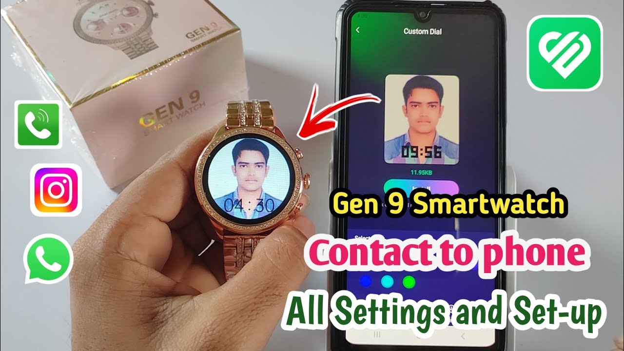 Gen 9 smart watch mobile connect|Gen 9 smart watch wallpaper set - YouTube