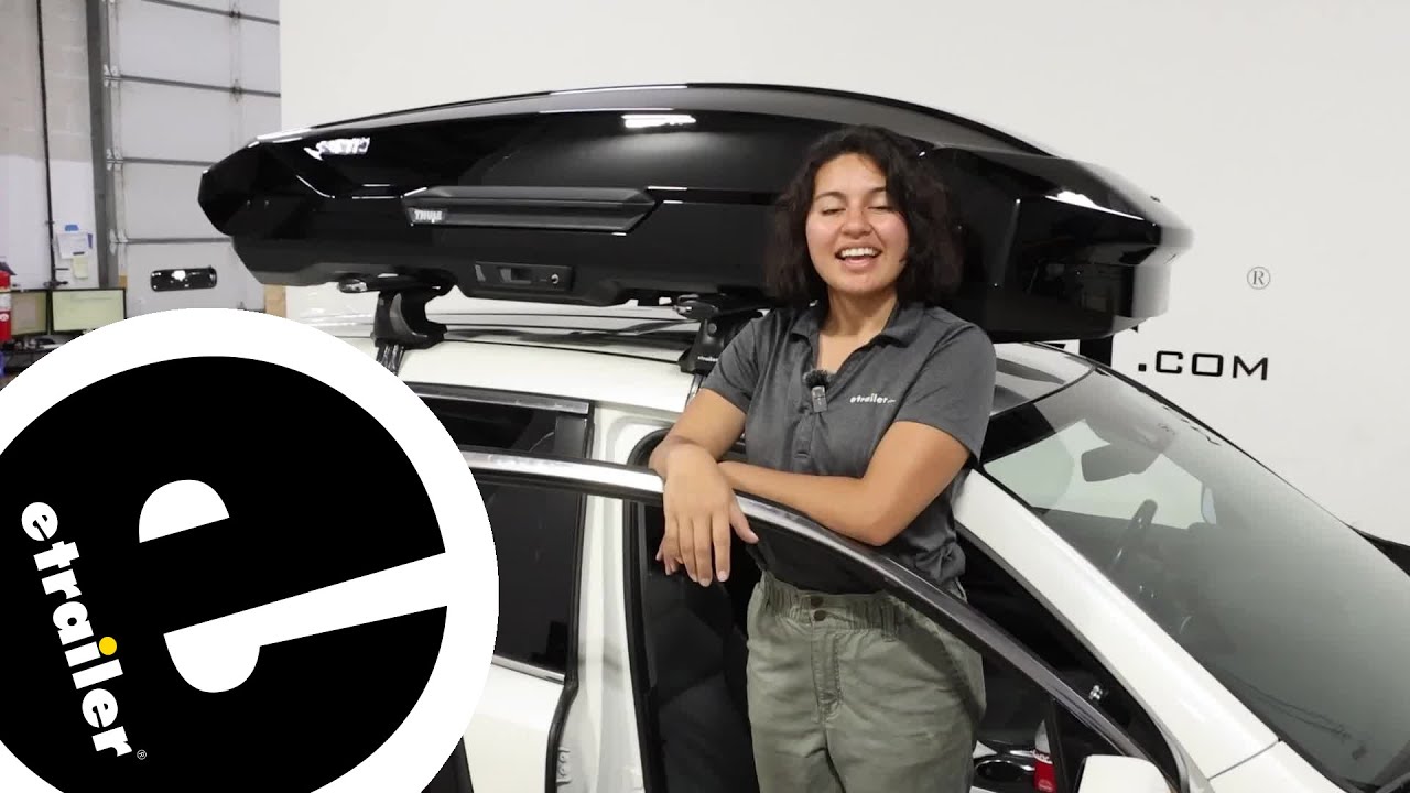 etrailer | Checking Out the Thule Motion 3 Rooftop Cargo Box - YouTube