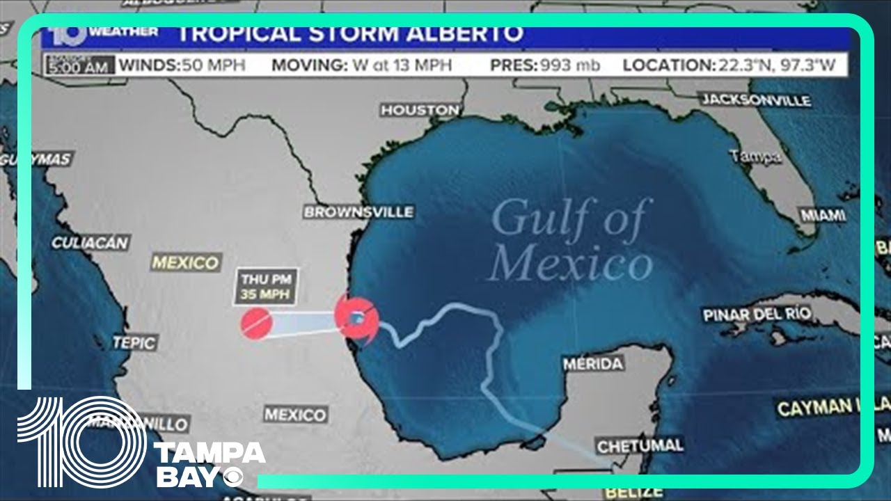 Tracking the Tropics: Tropical Storm Alberto expected to make landfall ...