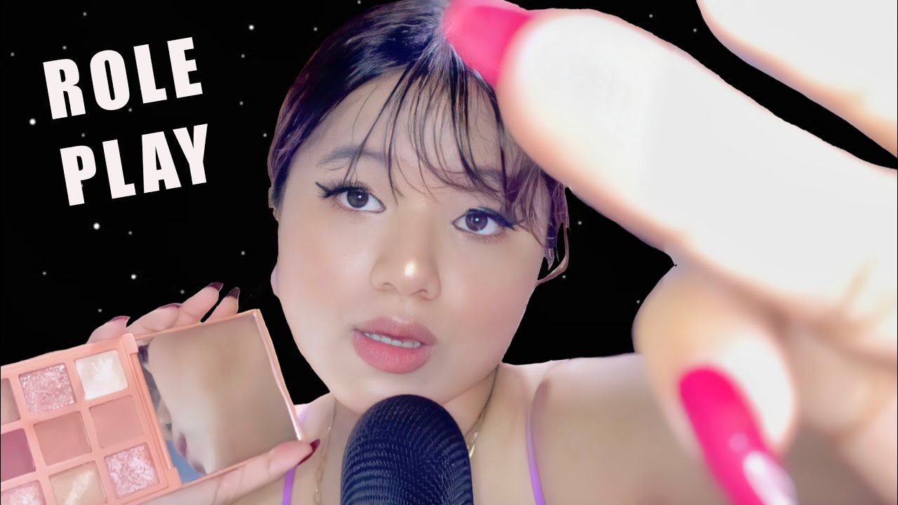 Asmr does your makeup at the nightclub 💄 🚽 - YouTube
