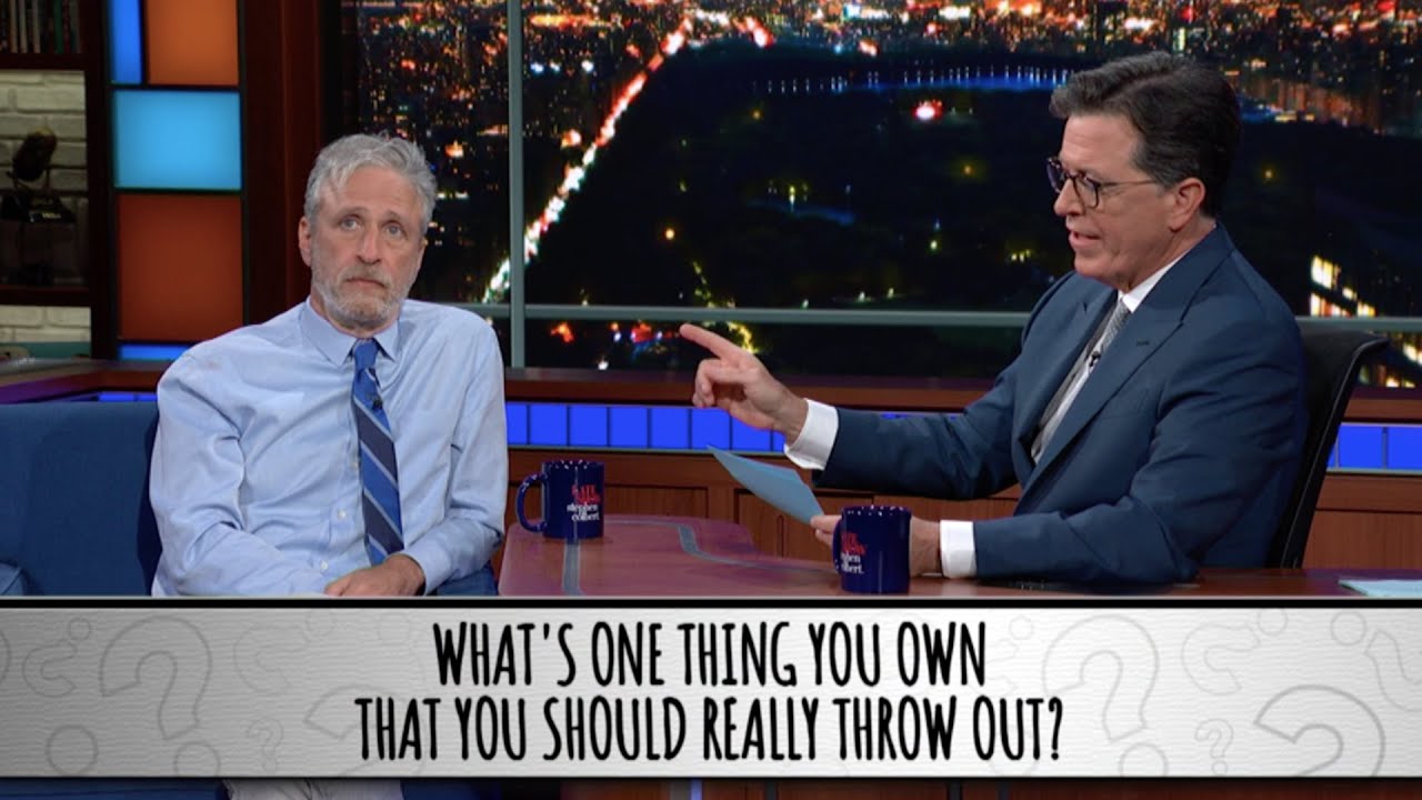 Part 1 - Jon Stewart Takes The Colbert Questionert - YouTube