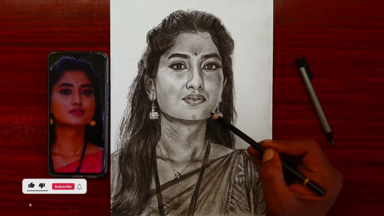 Kaatrukkenna Veli serial Priyanka Kumar Drawing #PVMARTLAND # ...