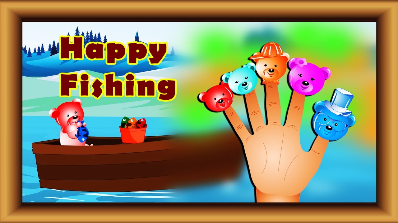 Fishing Gummy Bear Finger Family | Daddy catching fish song | Rhymes ...