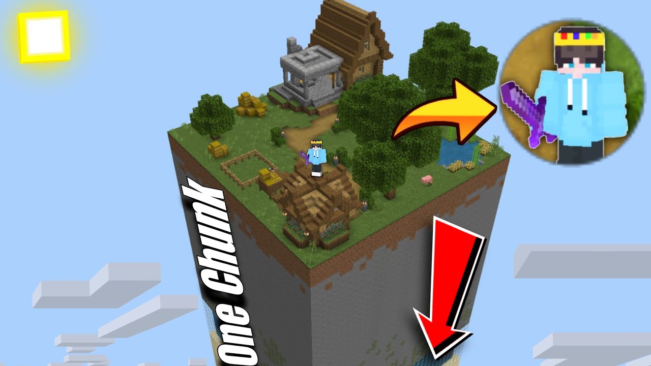 Minecraft Pe but Only ONE CHUNK... - YouTube