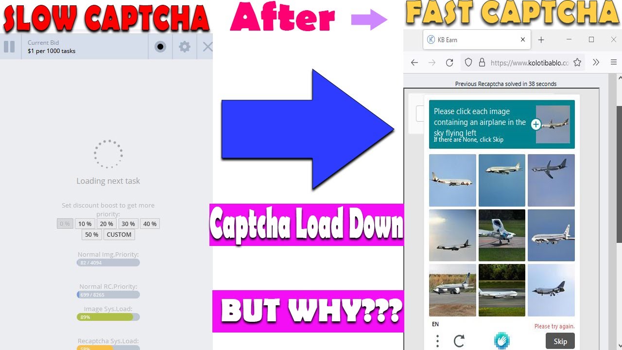 Kolotibablo Captcha Load Down?| Problem solved | Fast captcha come ...