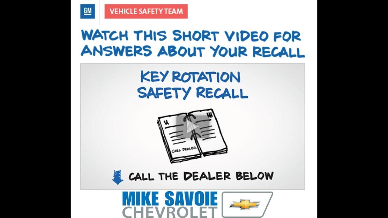 Key Rotation Safety Recall - Chevrolet Camaro - YouTube
