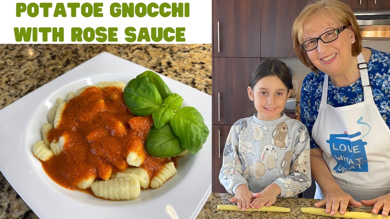 Homemade Potato Gnocchi In A Simple Rose Sauce - YouTube