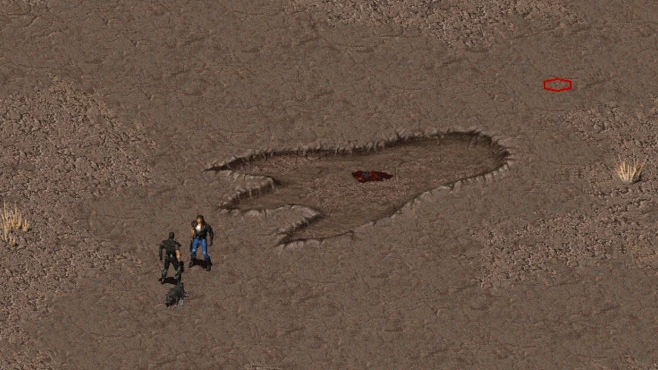 Giant Death Claw Footprint? - Fallout 1 Encounter - YouTube