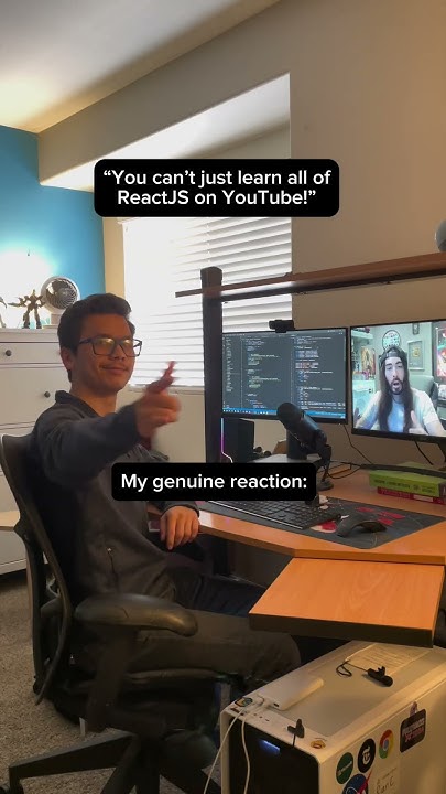 “you Cant Just Learn All Of Reactjs On Youtube” Fyp Computerscience Softwareengineer