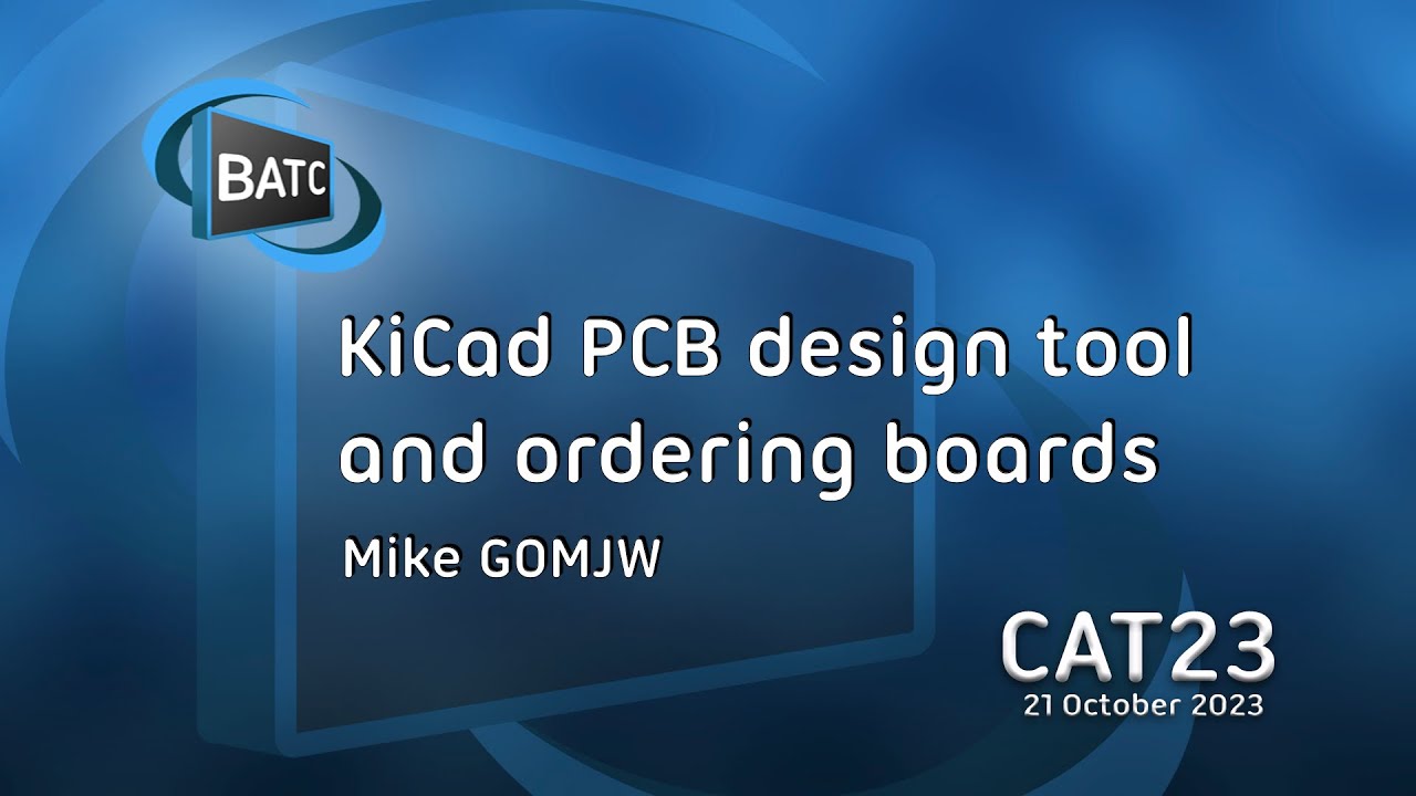 BATC CAT23 KiCAD tutorial - YouTube