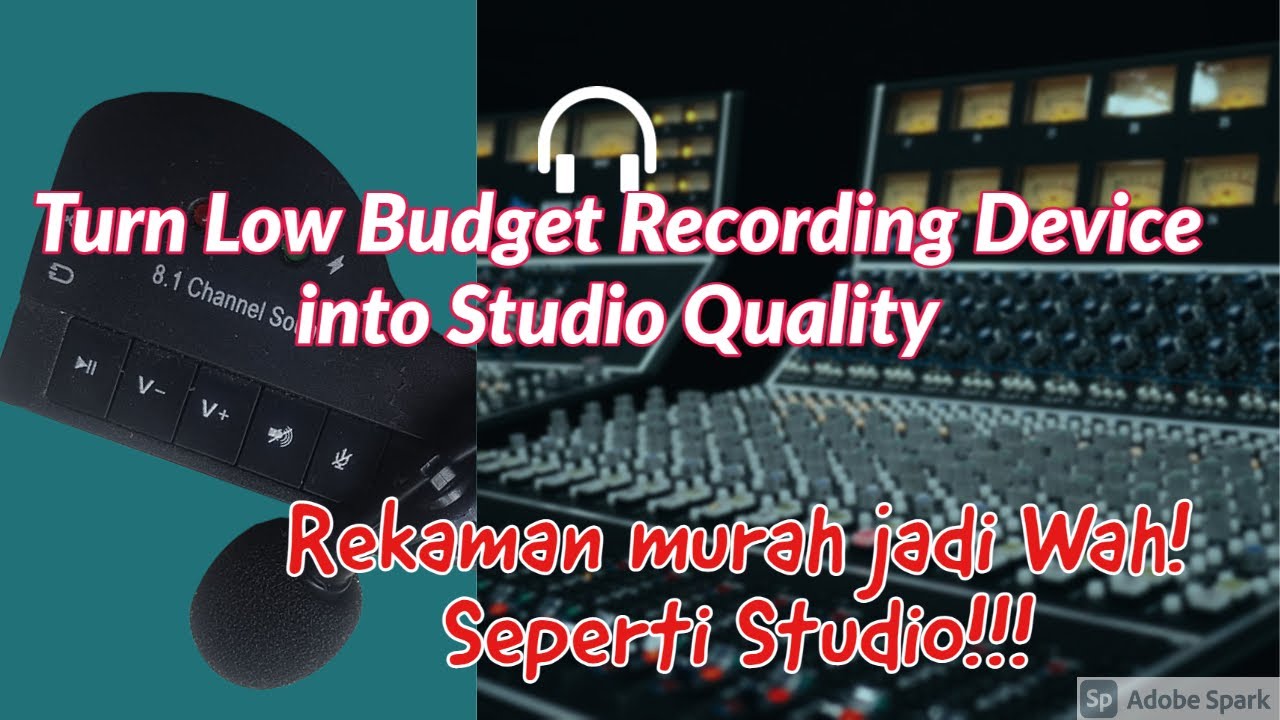 Low budget device audio Recording . rekaman dengan alat murah menjadi ...