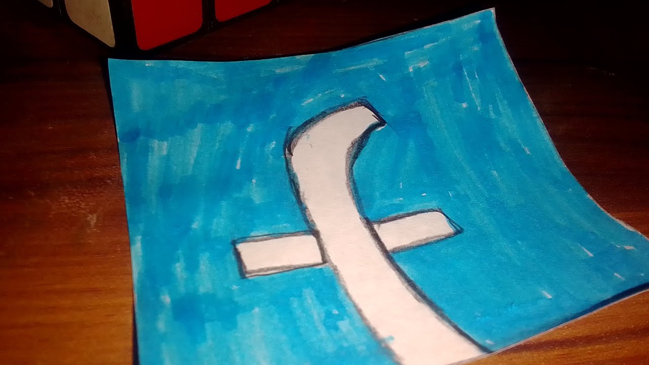 How To Draw Facebook Logo Very Easy♥️ | Facebook | Art's of Ankon ...