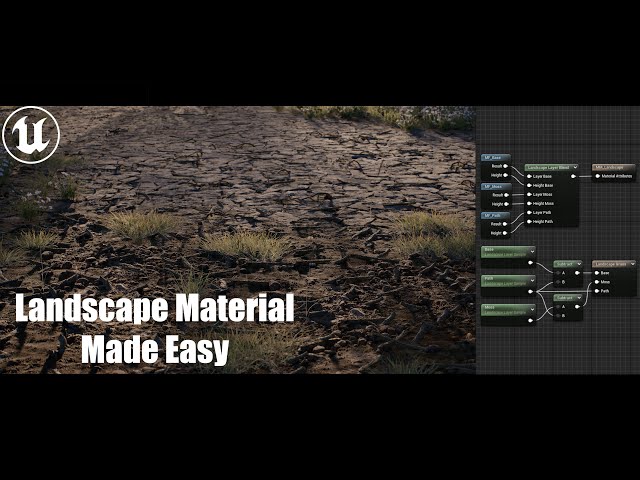 Landscape Material Unreal Engine 4 Jenna Soenksen UE5 Auto Landscape