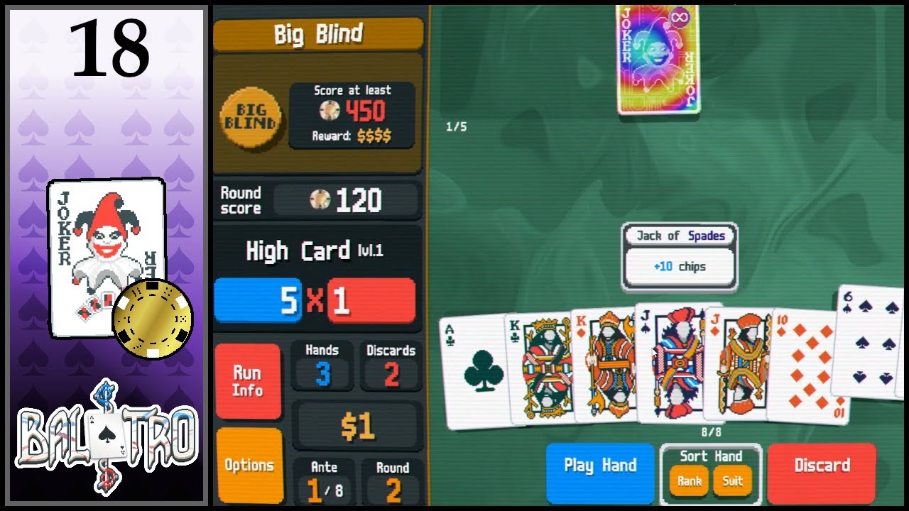 Balatro Playthrough - Part 18 - Ghost Deck / Gold Stake - YouTube