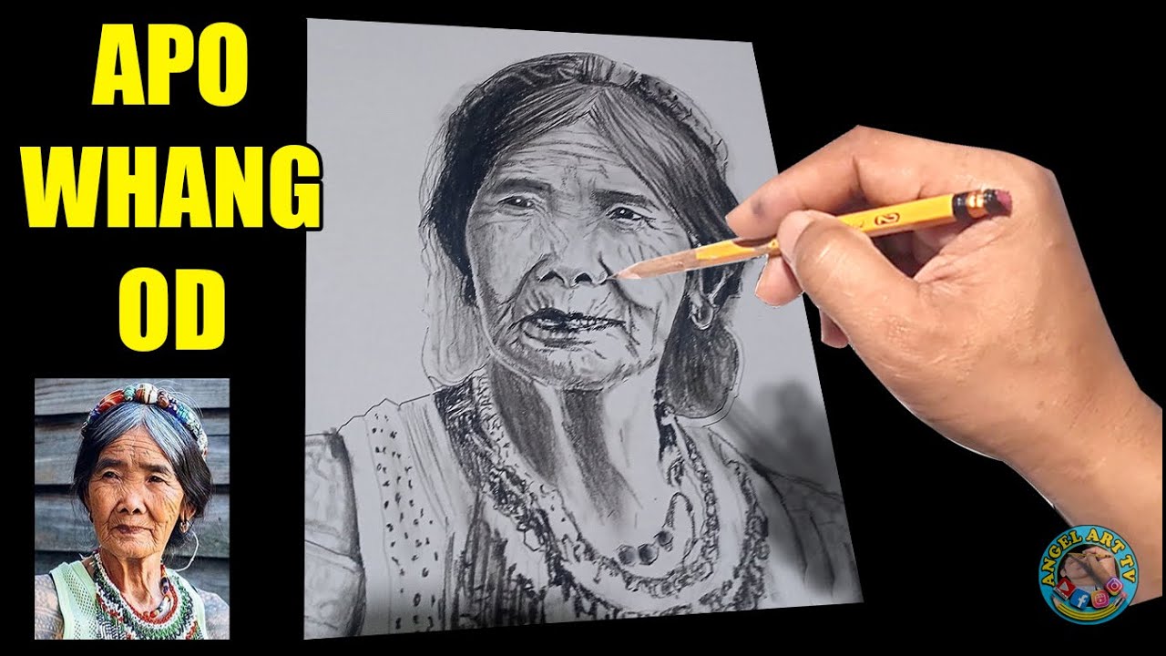 Apo Whang Od pencil drawing in time lapse - YouTube