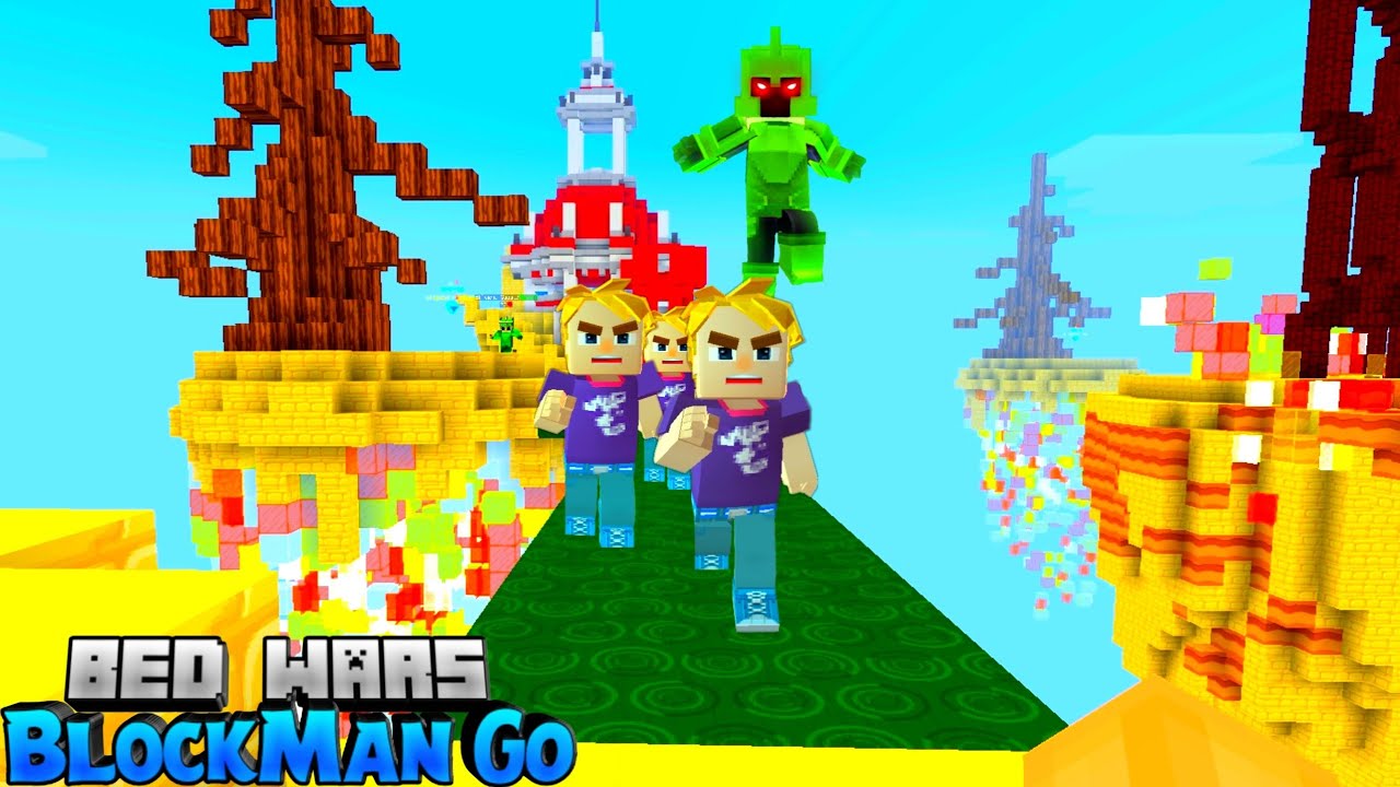 INVISIBLE NULL TROLLING CUTE NOOBS " NULL PRANK " || BlockMan Go Bed ...