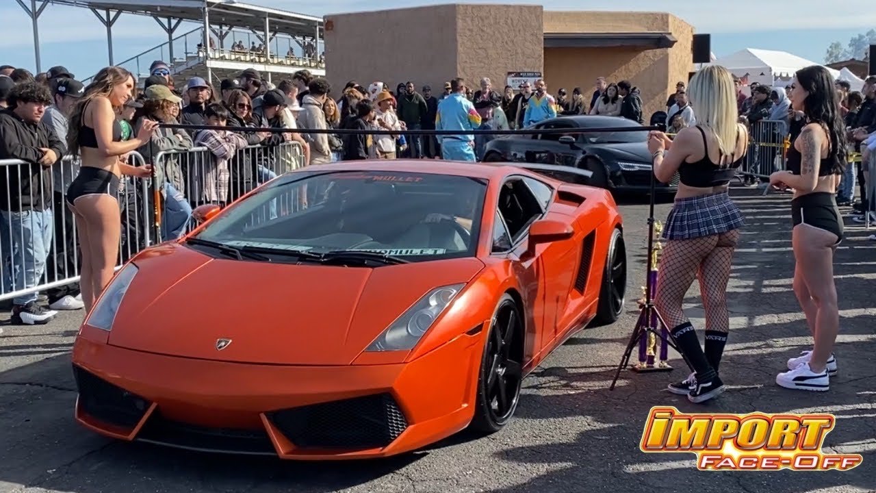 Low Car Limbo Import Face-Off Chandler, AZ 2023 with Lambo vs R8 vs ...