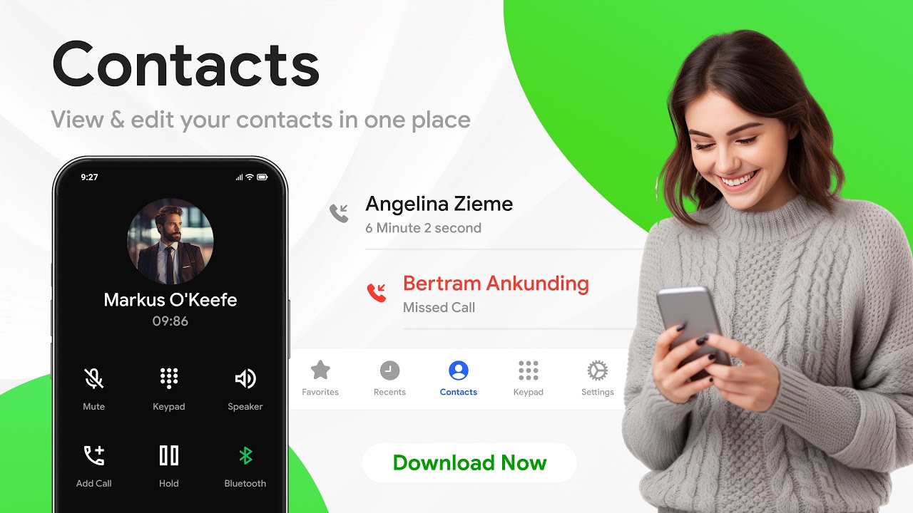 Contacts, Contacts: Phone Calls and Phone Dialer, Phone Call App, Phone ...