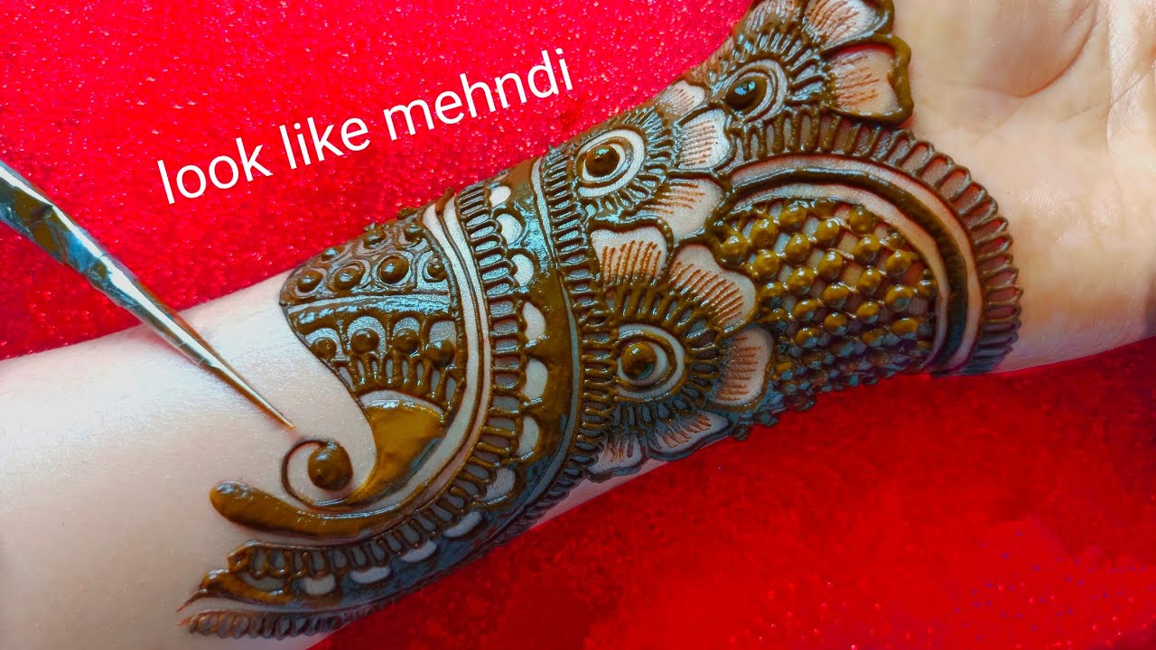 Easy bridal mehndi design | simple bridal mehndi design | mehndi design ...