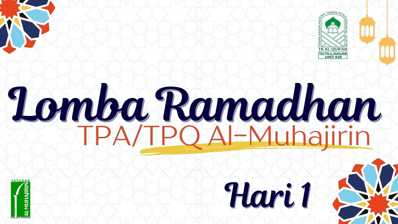 Lomba Ramadhan hari 1 - YouTube