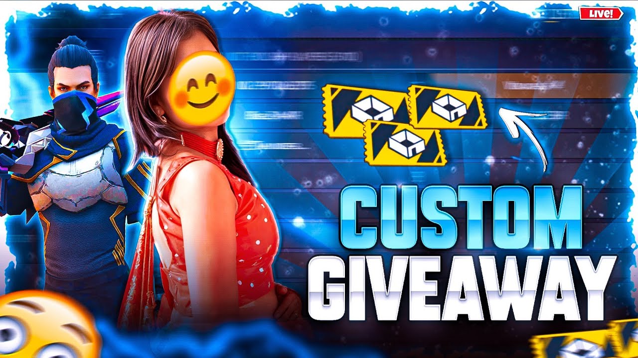 FREE FIRE LIVE GIVEAWAY CUSTOM ROOM | FF LIVE TEAM CODE GIVEAWAY | FF LIVE REDEEM CODE GIVEAWAY ...
