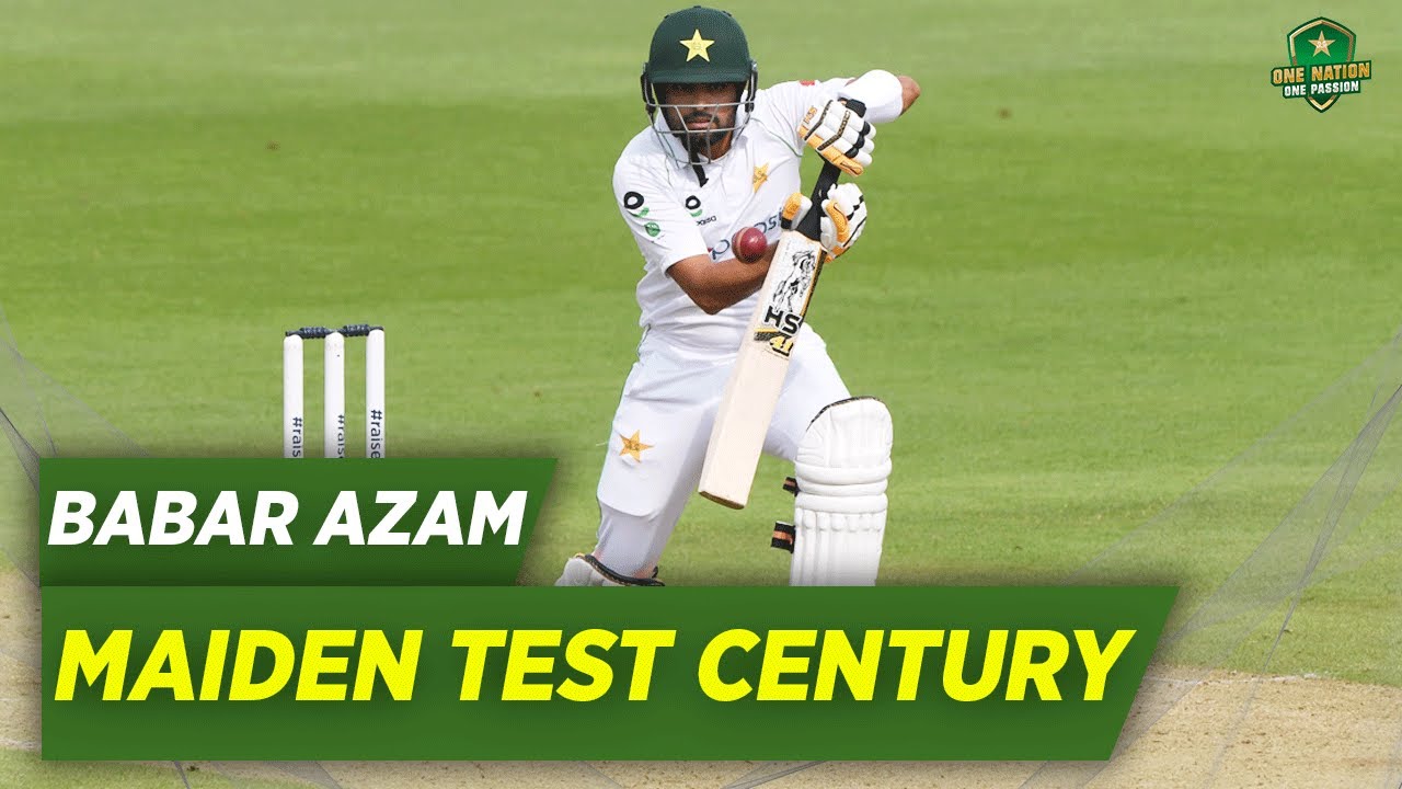Babar Azam's Maiden Test Century Against New Zealand! Dubai, 2018 - YouTube