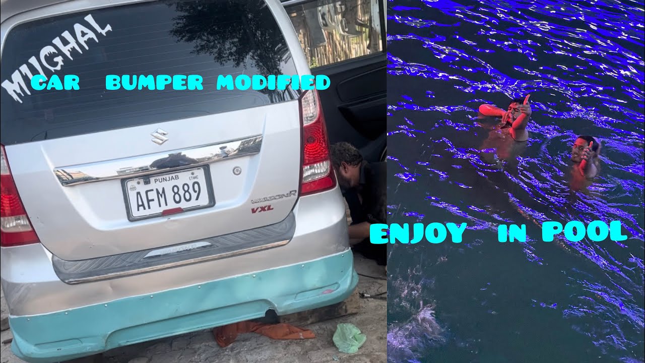 Modified suzuki wagon r bumper kit / Enjoy pool party - YouTube