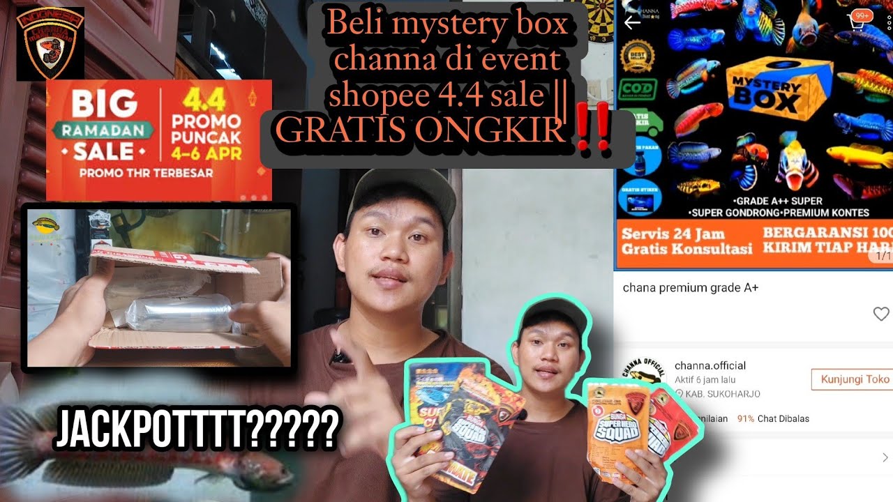 Beli mystery box channa premium grade A+ kaya apa sihh⁉️ - YouTube