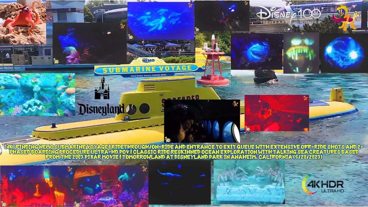 Finding Nemo Submarine Voyage On-Ride and Entrance to Exit queue Ultra ...
