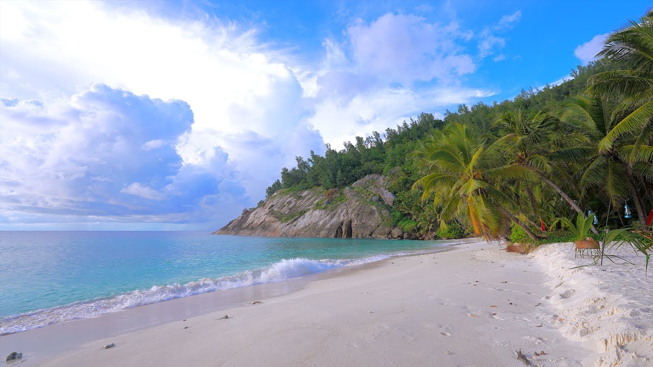 🏝 Seychelles 4K ULTRA HD! Turquoise Ocean Water and Wild Beach. - YouTube