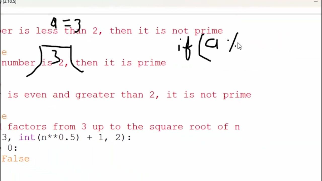 How to create isprime function in Python@COMPUTEREXCELSOLUTION #pythonprogramming - YouTube