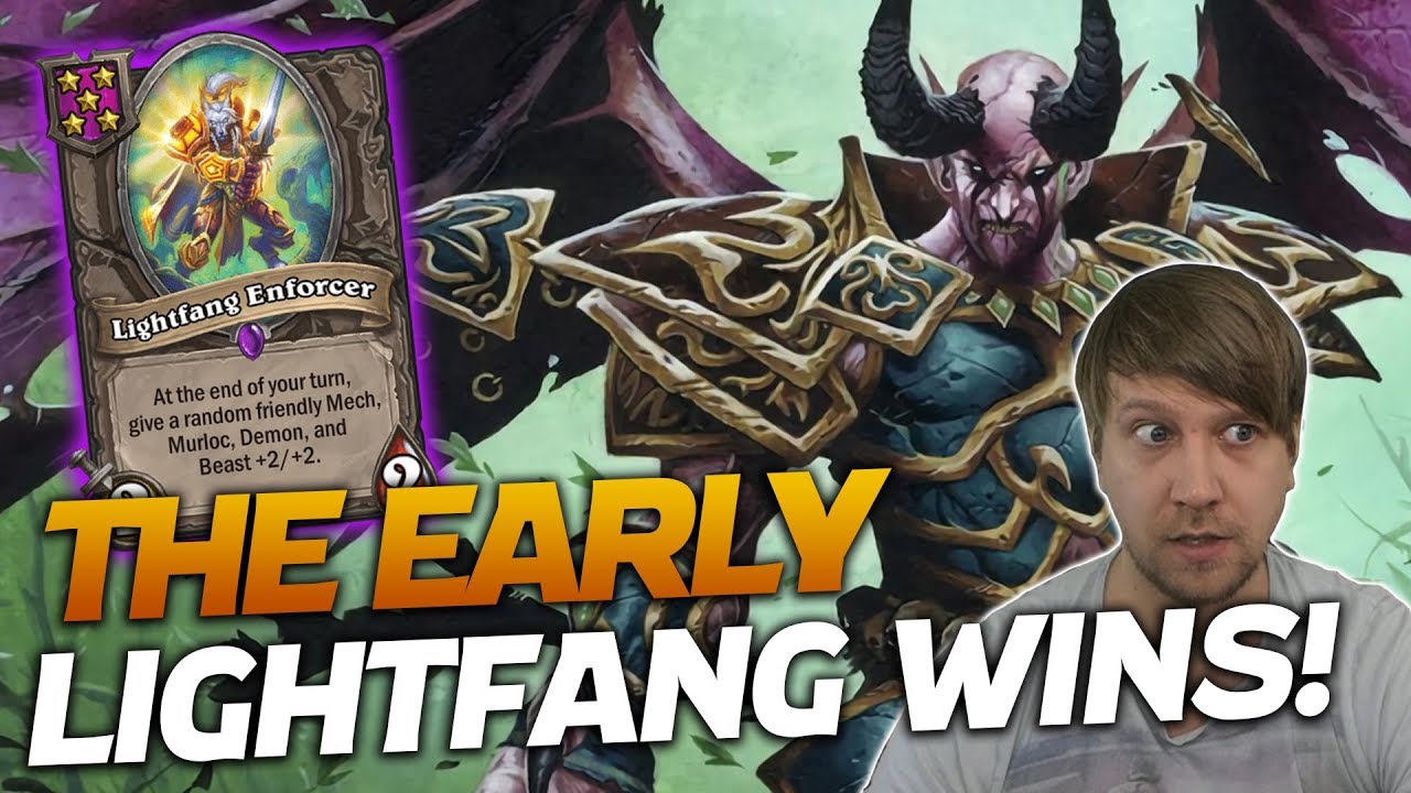 HARD CARRIED by Lightfang Enforcer! Blessed by RNG! | Hearthstone ...