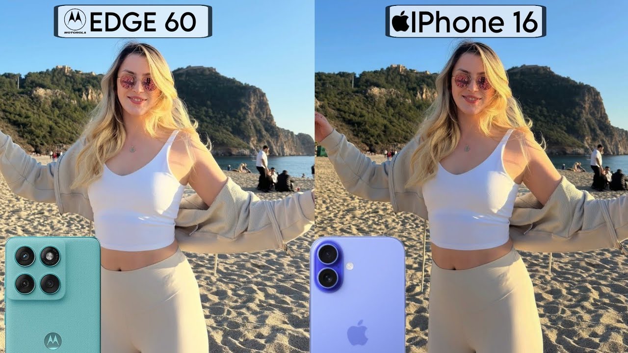 Motorola Edge 60 vs iPhone 16 camera test comparison - YouTube
